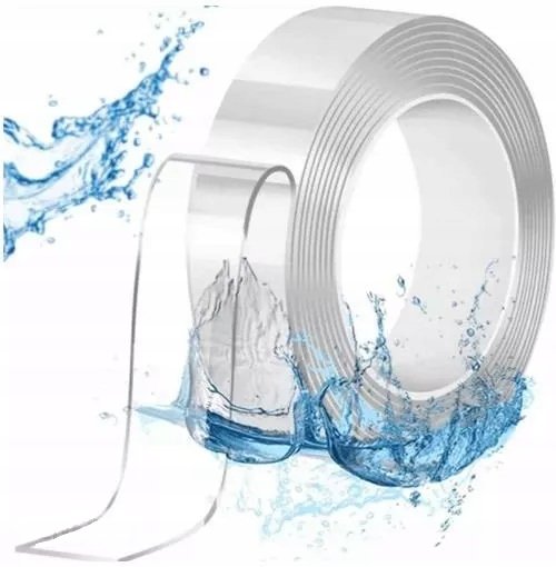 NANO GRIP MOCNA TAŚMA DWUSTRONNA 5M TAŚMA WIELOKROTNEGO UŻYTKU 500CM ...