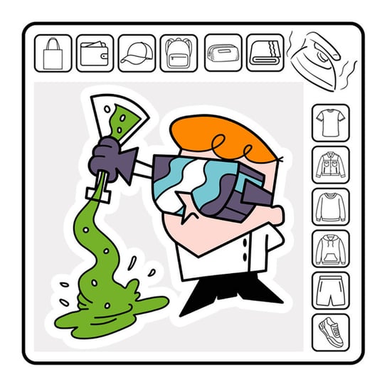Naprasowanka labaratorium dextera termo naklejka cartoon bajka 41 ...