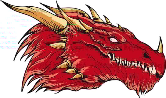 Naprasowanka Smok dragon potwór 11 - Zebra | Sklep EMPIK.COM