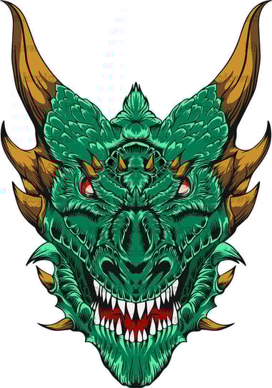 Naprasowanka Smok dragon potwór 20 - Zebra | Sklep EMPIK.COM