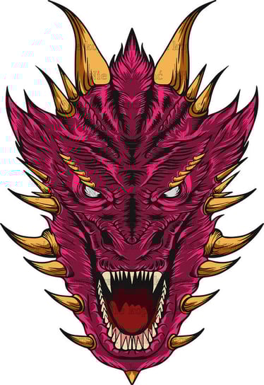 Naprasowanka Smok dragon potwór 24 - Zebra | Sklep EMPIK.COM