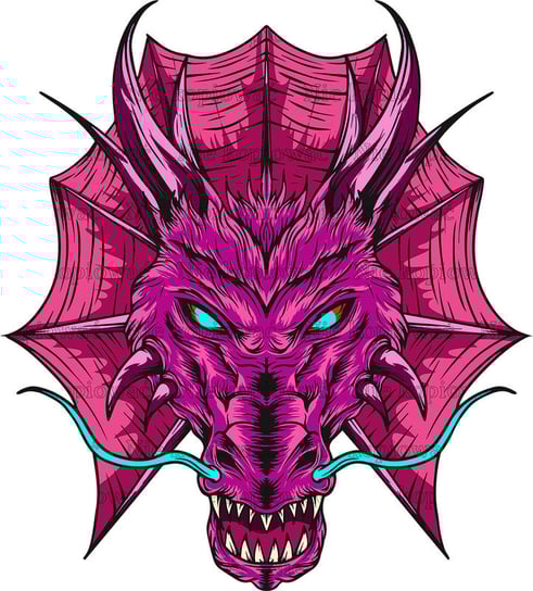 Naprasowanka Smok dragon potwór 8 - Zebra | Sklep EMPIK.COM