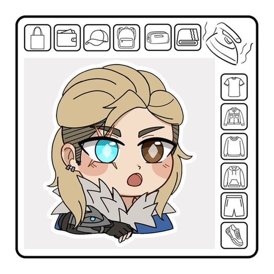 Naprasowanka sova chibi valorant termo naklejka gry riot games 1 ...