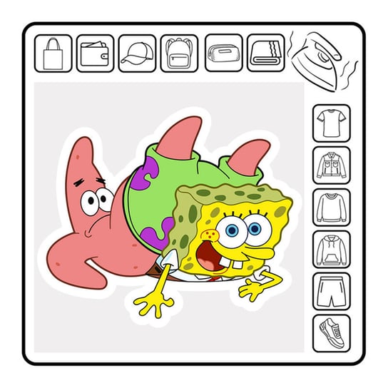 Naprasowanka spongebob termo kanciastoporty naklejka bajka 61 ...