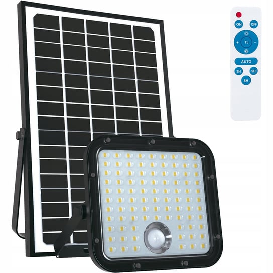 Naświetlacz LED Lampa Solarna 30W 4000K 4800lm IP65 Czujnik Ruchu ...