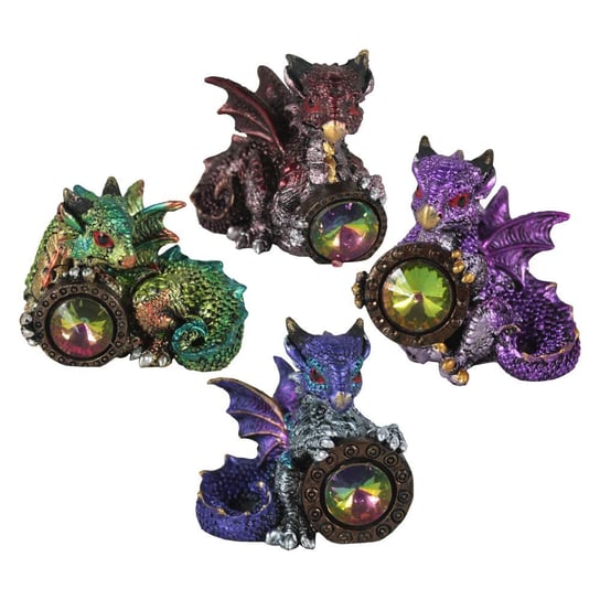 Nemesis Now Dragon's Reward zestaw 4 figurek 5,5 cm, żywica ...