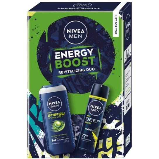 Nivea Men Energy Boost Zestaw Męskich Kosmetyków do Pielęgnacji Ciała ...
