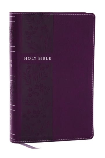 NKJV Personal Size Large Print Bible with 43, 000 Cross References, Purple Leathersoft, Red ...