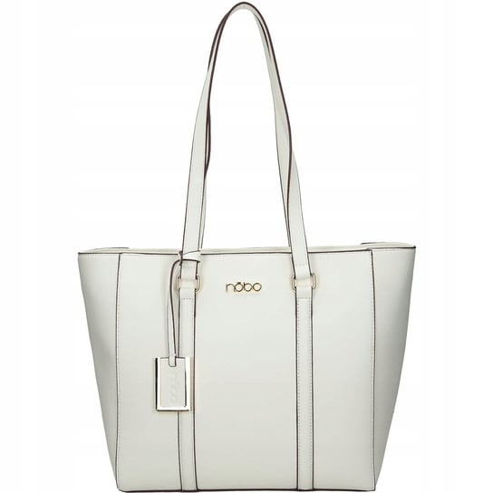 Nobo Duża Elegancka Biała Damska Torba Shopper - Nobo | Moda Sklep EMPIK.COM