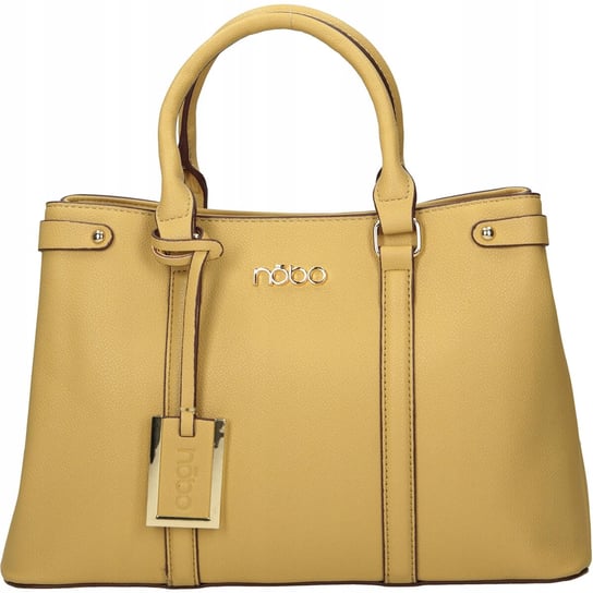 Nobo Żółta Dwukomorowa Damska Torba Do Ręki - Nobo | Moda Sklep EMPIK.COM