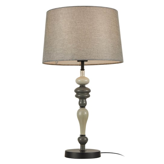 Nocna lampka abażurowa Nerom TB-22374-BK Italux klasyczna czarny szary ...