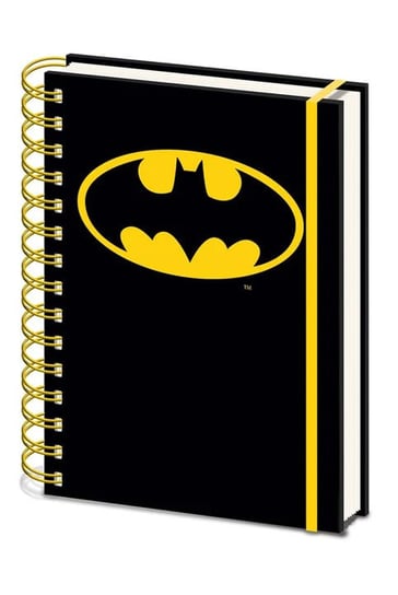 Notes A5 kołozeszyt Batman notatnik na spirali z gumką 80 kartek w ...
