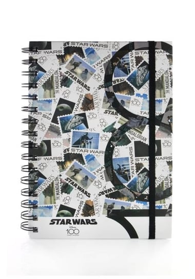 Notes A5 kołozeszyt Star Wars Gwiezdne wojny 80k notatnik w linie gumka ...