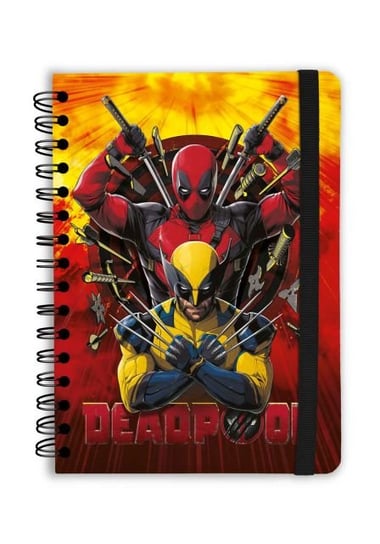 Notes A5 Marvel Deadpool kołonotatnik na spirali 90 kartek w linie ...