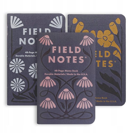Notes Field Notes Jesienne Kwiaty - Linie - 3 Pack - Field Notes ...