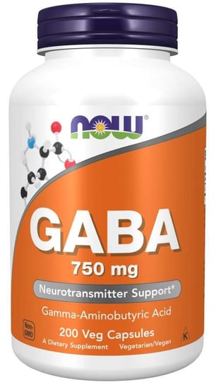 Now Foods GABA 750 mg - 200 kapsułek Suplement diety | Sklep EMPIK.COM