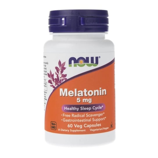 Now Foods, Melatonina 5 mg, Suplement diety, 60 kaps. | Sklep EMPIK.COM