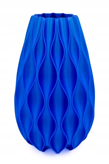 Nowoczesny wazon na suche kwiaty / LEGO - niebieski satyna, nietłukący ...