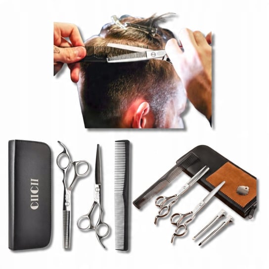 Nozyczki Fryzjerskie Profesjonalne do Strzyzenia Włosow Brody Ostre ...