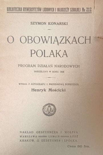 O obowiązkach Polaka 1918 r. - Opracowanie zbiorowe | Książka w Empik