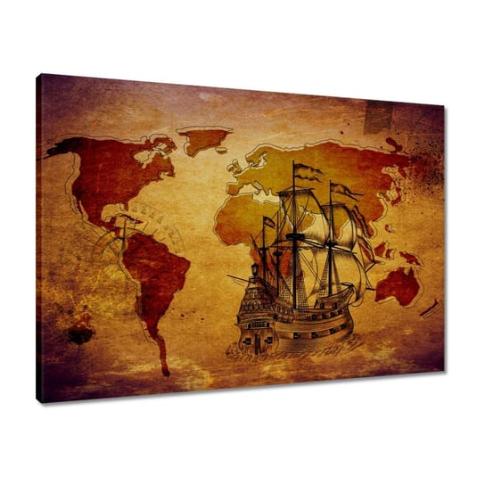 Obraz 70x50 Stara mapa Vintage - ZeSmakiem | Sklep EMPIK.COM