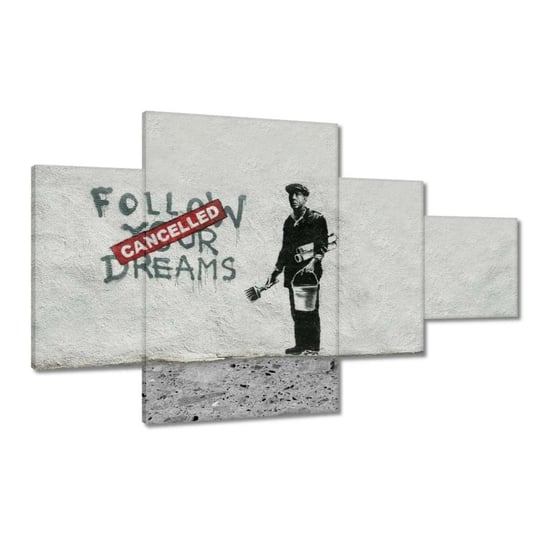 Obraz Banksy Follow Your Dreams, 130x80cm - ZeSmakiem | Sklep EMPIK.COM