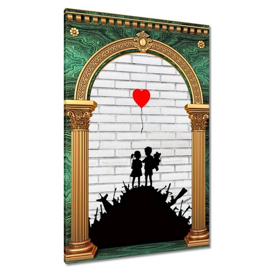 Obraz Banksy Sterta broni Balon, 40x60cm - ZeSmakiem | Sklep EMPIK.COM