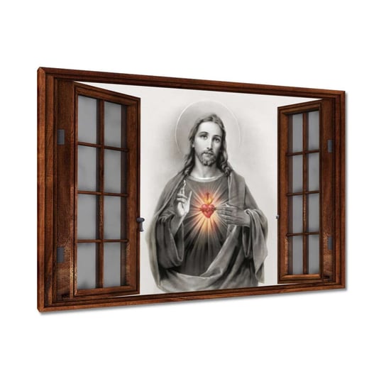 Obraz Jezus Chrystus Król Serce, 60x40cm - ZeSmakiem | Sklep EMPIK.COM