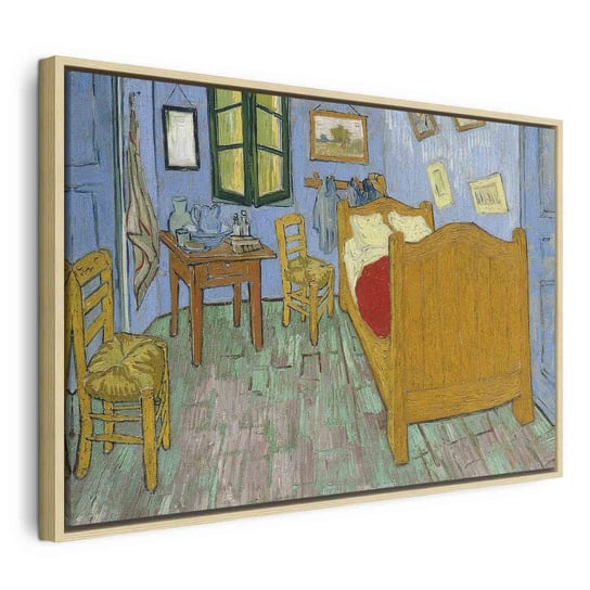 Obraz - La Chambre de Van Gogh - obraz sypialni w ciepłych kolorach ...