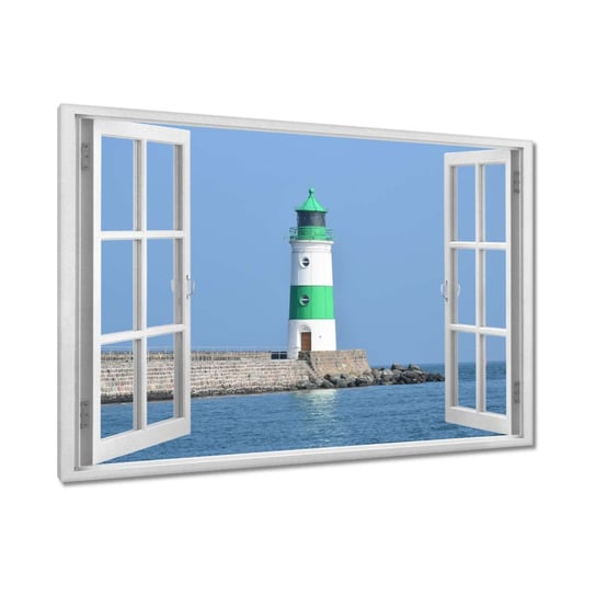 Obraz Latarnia morska Morze, 90x60cm - ZeSmakiem | Sklep EMPIK.COM
