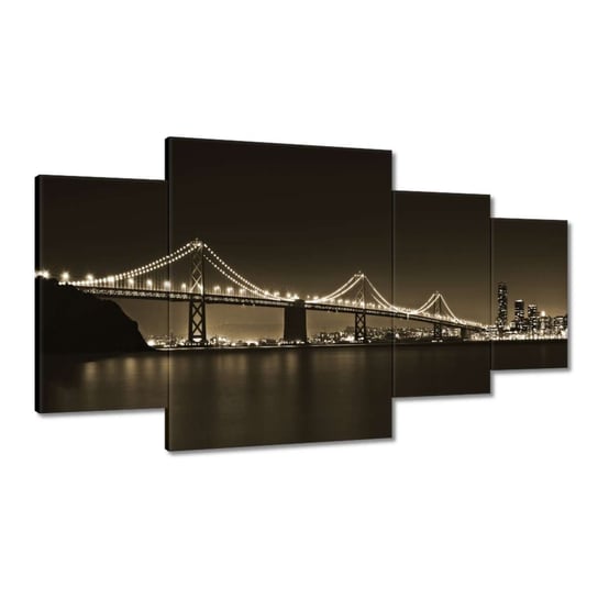 Obraz Most nocą w sepii, 160x90cm - ZeSmakiem | Sklep EMPIK.COM