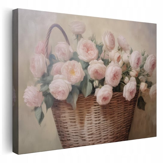 OBRAZ NA PŁÓTNIE 100 cm *wiele wzorów* OBRAZY DO SALONU RÓŻE KWIATY ...