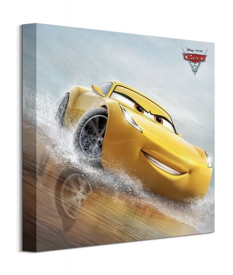 Obraz na płótnie Auta Cars 3 Cruz na ścianę do pokoju dziecka 40x40 cm ...