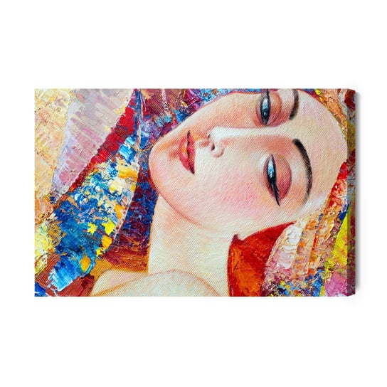 Obraz Na Płótnie Kolorowy Portret Młodej Kobiety 100x70 - Inna marka ...