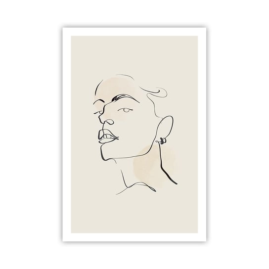 Obraz - Plakat - Dumne spojrzenie - 61x91cm - Twarz Kobiety Portret Kobiety Grafika - Foto ...