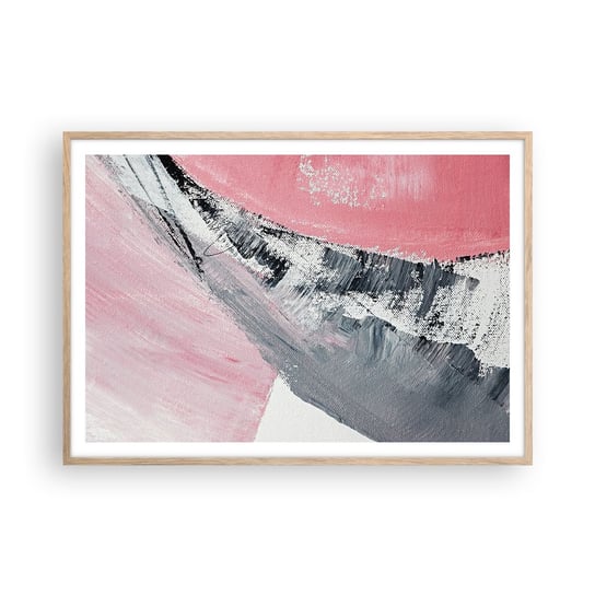 Obraz - Plakat - Kompozycja dopasowana - 100x70cm - Abstrakcja Sztuka Pastelowe Kolory - Foto ...