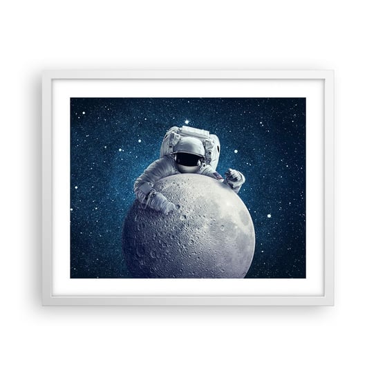 Obraz - Plakat - Kosmiczny żartowniś - 50x40cm - Astronauta Kosmos Księżyc - Foto Plakaty w ...
