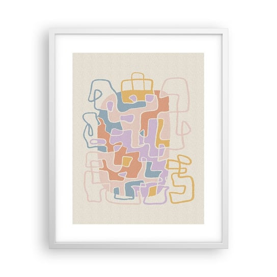 Obraz - Plakat - Labirynt – radosna przygoda - 40x50cm - Minimalizm ...