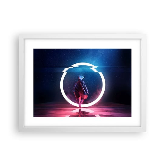 Obraz - Plakat - Między światami - 40x30cm - Futurystyczny Astronauta Kosmos - Foto Plakaty na ...