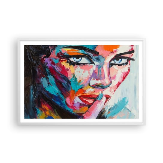 Obraz - Plakat - Nasza pierwsza tajemnica - 91x61cm - Portret Kobiety Twarz Sztuka - Foto ...