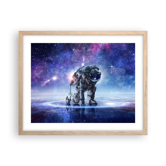 Obraz - Plakat - Niebo gwiaździste nade mną - 50x40cm - Kosmonauta Kosmos Astronauta - Foto ...