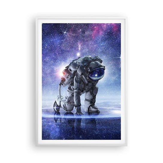 Obraz - Plakat - Niebo gwiaździste nade mną - 70x100cm - Kosmonauta Kosmos Astronauta - Foto ...