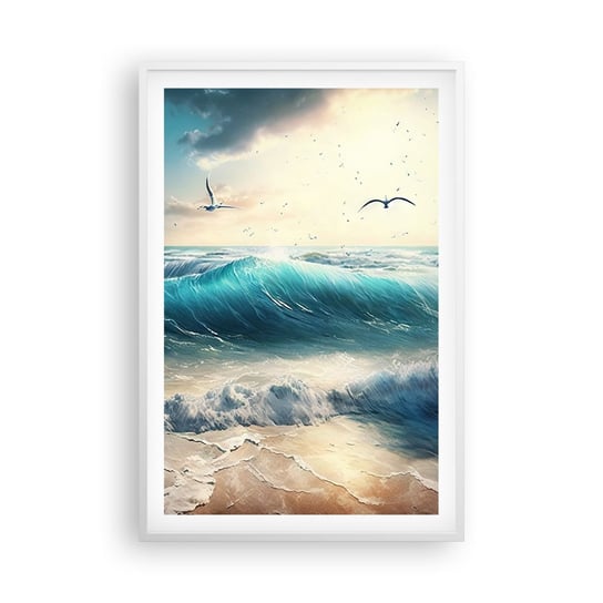 Obraz - Plakat - Szumi tylko dla ciebie - 61x91cm - Morze Fale ...