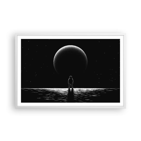 Obraz - Plakat - Twarzą w twarz - 91x61cm - Kosmos Astronauta Planeta - Foto Plakaty na ścianę w ...