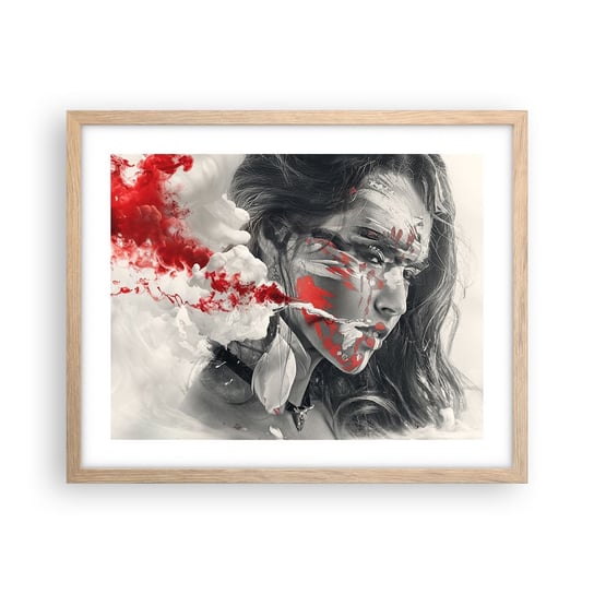 Obraz - Plakat - W oparach absurdu - 50x40cm - Abstrakcja Twarz Kobiety Portret Kobiety - Foto ...