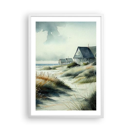 Obraz - Plakat - Z dala od zgiełku - 50x70cm - Dom Plaża Morze ...