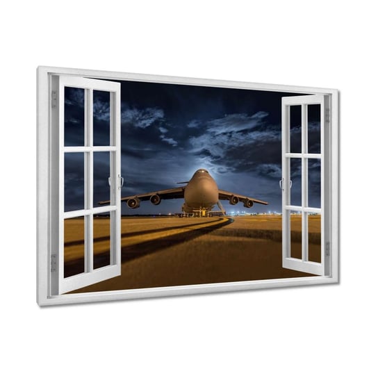 Obraz Wielki samolot Lotnisko, 90x60cm - ZeSmakiem | Sklep EMPIK.COM