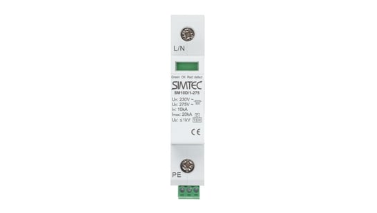 Ogranicznik przepięć kl. D 1P 10kA SM10D/1P SIMTEC 85301000 - Simet | Sklep EMPIK.COM