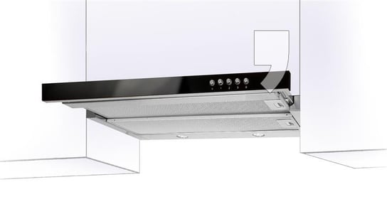 Okap teleskopowy AKPO WK-7 Light Glass 60 czarny - Akpo | AGD Sklep ...