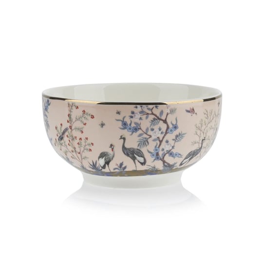 Okrągła Miseczka Do Deserów Kremowa Ptak Paw - EH Excellent Houseware ...